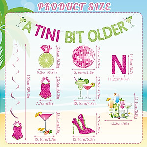 Martini Themed Party Decorations A Tini Bit Older Banner Martini Bar Hanging Swirls Tini Bar Themed Margarita Martini Cocktail Birthday Wedding Engagement Bachelorette Party Whirls Ceiling Swirls