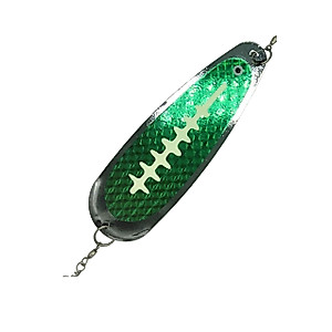 KOKOPROS Finished Kokanee Salmon Hyperglow Teardrop Fishing Flasher, 5-1/2" Length, Chrome 5 Pack