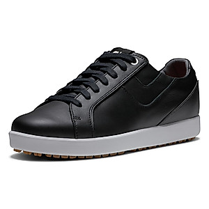 FootJoy Women's FJ Links Golf Shoe, Black/Black, 8