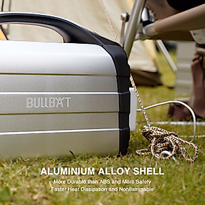 BULLBAT Portable Power Station Adventurer 700, 613Wh Lithium Battery Powered Outlet with 700W AC, Household & Outdoor Backup Battery Supply for Camping Fishing Trip