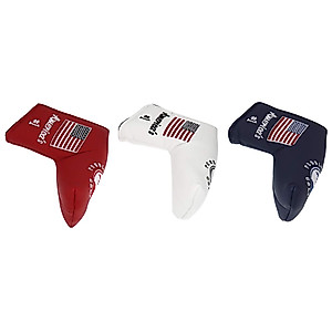 HISTAR American Flag Blade Putter Headcover for Scotty Cameron Ping (Navy Blue)