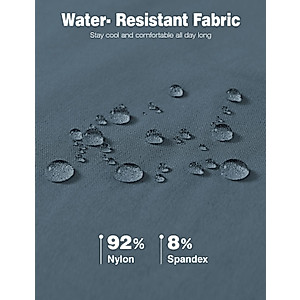 Rdruko Women's Hiking Pants Water-Resistant Quick Dry Outdoor Fishing Travel Walking Pants(Dusty Blue, US M)