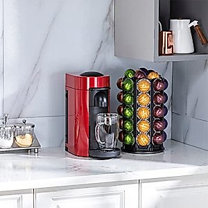 Rice rat for Nespresso Vertuo Pod Holder Carousel Vertuoline With Central Additional Pods Storage (Carousel-50+ Pods)