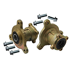 91.SCS Front Steering Spindle 3 Stud Wheel Hub Brake Caliper Rotor Kit ATV Go Kart