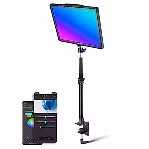 NEEWER GL1C RGB 15.5" Key Light, 48W Edge Lit Soft LED Video Panel Streaming Gaming Lighting with 2.4G PC/Mac iOS/Android APP/WiFi/Stream Deck Control, Touch Bar, 2900K-7000K, Music Sync, 18 Scenes