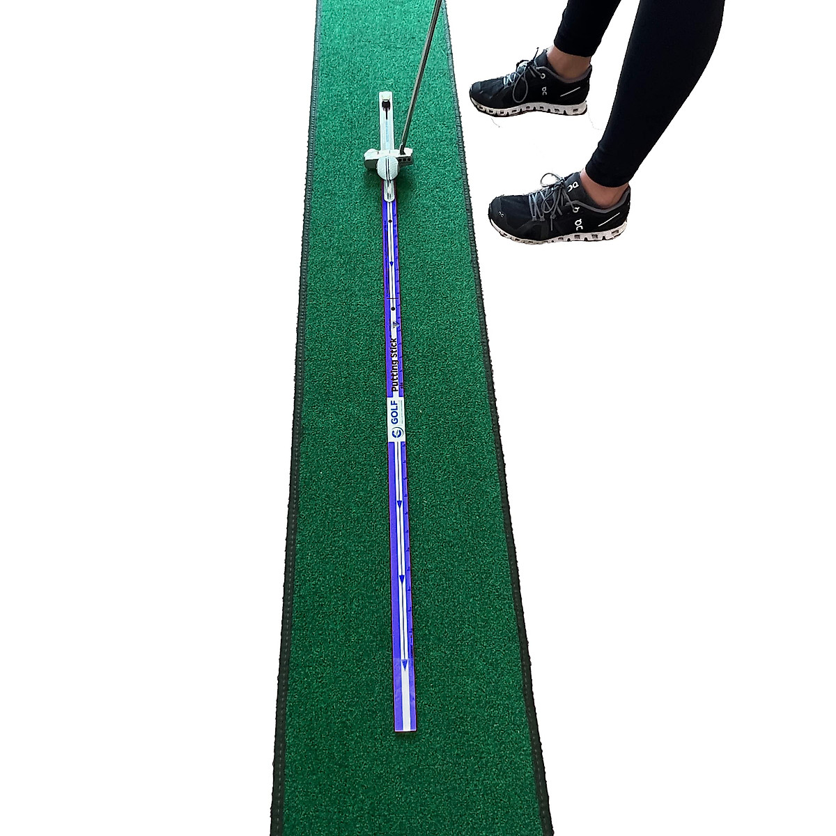 The Putting Stick Pro Golf Training Aids - Putting Training Aid for Golf Putting Practice with Eyeline Putting Mirror - Endorsed by Golf Instructors & Used by Tour Pros Worldwide (Royal Blue)