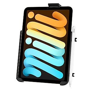 RAM Mounts EZ-Roll'r Cradle for Apple iPad Mini 6 RAM-HOL-AP36U Compatible with RAM B 1" and C 1.5" Size Round Ball Bases