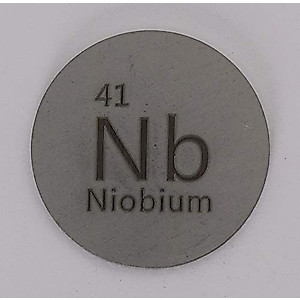 Niobium (Nb) 27mm Metal Disc 99.95% Pure for Collection or Experiments