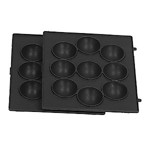 9 Hole Baking Pan, Non Stick Meatball Baking Tray Stainless Steel Octopus Meatball Grill Pan Cooking Plate