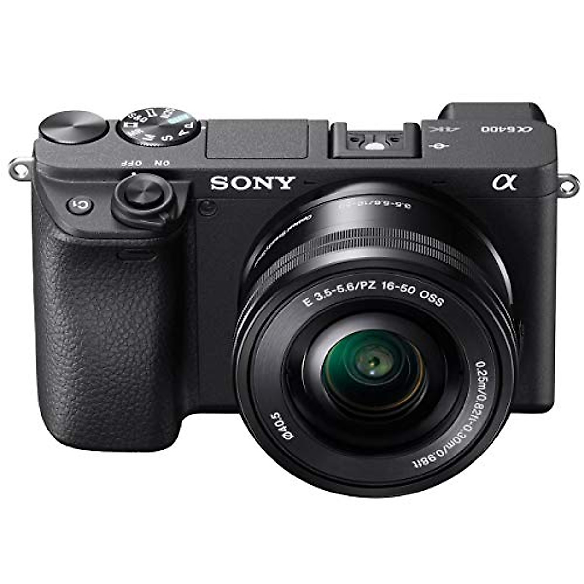 Sony Alpha a6400 24.2MP Mirrorless Digital Camera with 16-50mm f/3.5-5.6 OSS Lens - Bundle With Camera Case, 32GB SDHC Card, 40.5mm Filter Kit, Cleaning Kit, Card Reader, Memory Wallet, PC Software