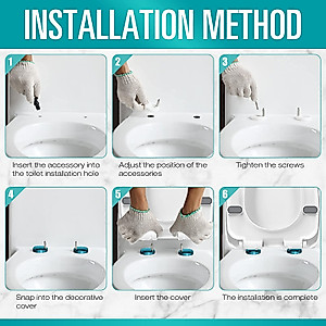 Elongated Toilet Seat - Heavy Duty Toilet Lid with Thick Premium UF Material, Soft Close & Quick Release, Top Fix to Install and Clean for Most Brand Standard Toilet Seats by WEKEY - White