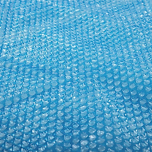 Bestway Flowclear 14 Foot x 8 Foot 2 Inch Solar Heat Oval Pool Cover for Above and In-Ground Swimming Pools, Blue (Cover Only)