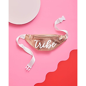 xo, Fetti Bachelorette Party Bride Tribe Fanny Packs - 8 Bags | Rose Gold Bridesmaid Favors, Bachelorette Party Decorations, Bride To Be Gift, Bach Favor, Bridal Shower