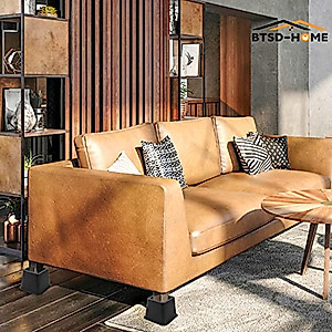 BTSD-home Bed Risers 3 4, 5 or 8 Inch Heavy Duty Stackable Furniture Risers for Sofa (8 inch, 8 Pack)