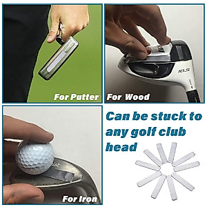 Aliennana Golf Weighted Lead Tape 20/30pcs Pickleball Lead Tape Strips Weight Golf Training Equipment Adhesive Lead Tape for Tennis Racket Pickleball Iron Putter Golf Clubs