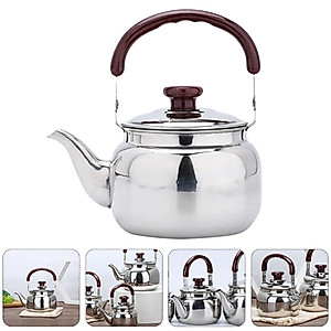 LIFKOME 0.5 QT Whistling Tea Kettle for Stove Top Stainless Steel Whistling Tea Pots Classic Stovetop Kettle