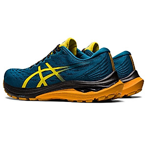 ASICS Men's GT-2000 11 Trail Running Shoes, 9.5, NATURE BATHING/GOLDEN YELLOW