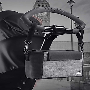 Stroller Organizer with Cup Holder, Large Capacity Portable Stroller Organizer. Multifunctional Universal Stroller Organizer-The best gift for a new mother