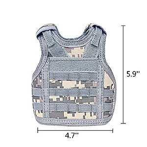 Ferret Clothes Small Animals Harness Military Style Adjustable Shoulder Straps Soft Mesh Comfort Durable Nylon Padded Vest Ferret Guinea Pig Hamster Bunny Kitten Puppy Small Pet Clothes Accessory