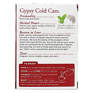 TRADITIONAL MEDICINALS TEAS Gypsy Cold Care Tea 16 Bag