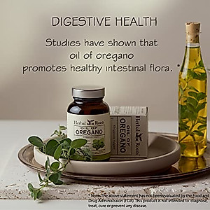Herbal Roots Oil of Oregano - Made from Mediterranean Oregano Oil - 90 Easy to Swallow Softgel Capsules - Extra Strength 150mg