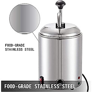 ANSNAL Cheese Warmer Dispenser, 1600W Electric Food Sauce Warmer Heater, Commercial Jam Heat Preservation Machine for Chocolate Butter Cheese