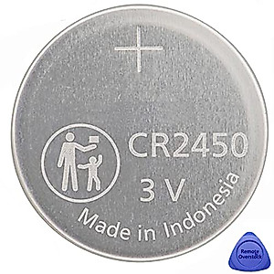CR2450 2450 Compatible with BMW (2009-2018) 2, 3, 5, 6, 7 Series, X3, X4, etc. Remote Smart Key Fob Battery OEM 320i 320xi 328i 328xi 335i 335is 335xi F22 F45 F46 528i 528xi 535i 535xi 550i 550xi F32
