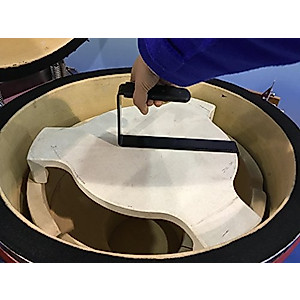Dracarys Big Green Egg Accessories Plate Setter Lifter, BBQ Heat Deflector Tools Pizza Stone Plate Setter for Medium,Large Big Green Egg Heat Deflector and Kamado Joe