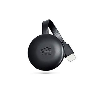 TV Buddy® Caster Wireless Streaming Full HD Videos Movies from Smartphone Tablet Computer to Widescreen TV Support AirPlay DLNA Miracast AirMirror Cross-System Mirroring