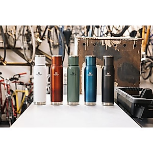 Stanley Adventure-to-Go Vacuum Bottle 1.4 qt | Wide Mouth with Leakproof Cup Lid | Keep Drinks Hot or Cold | Packable for Travel | Insulated Stainless Steel Thermos | BPA-Free | Frost