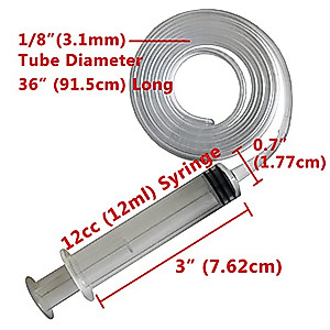 Frozen Water Line Tool - 36" - Made in USA - Unfreeze Your Refrigerator ice maker dispenser defroster syringe