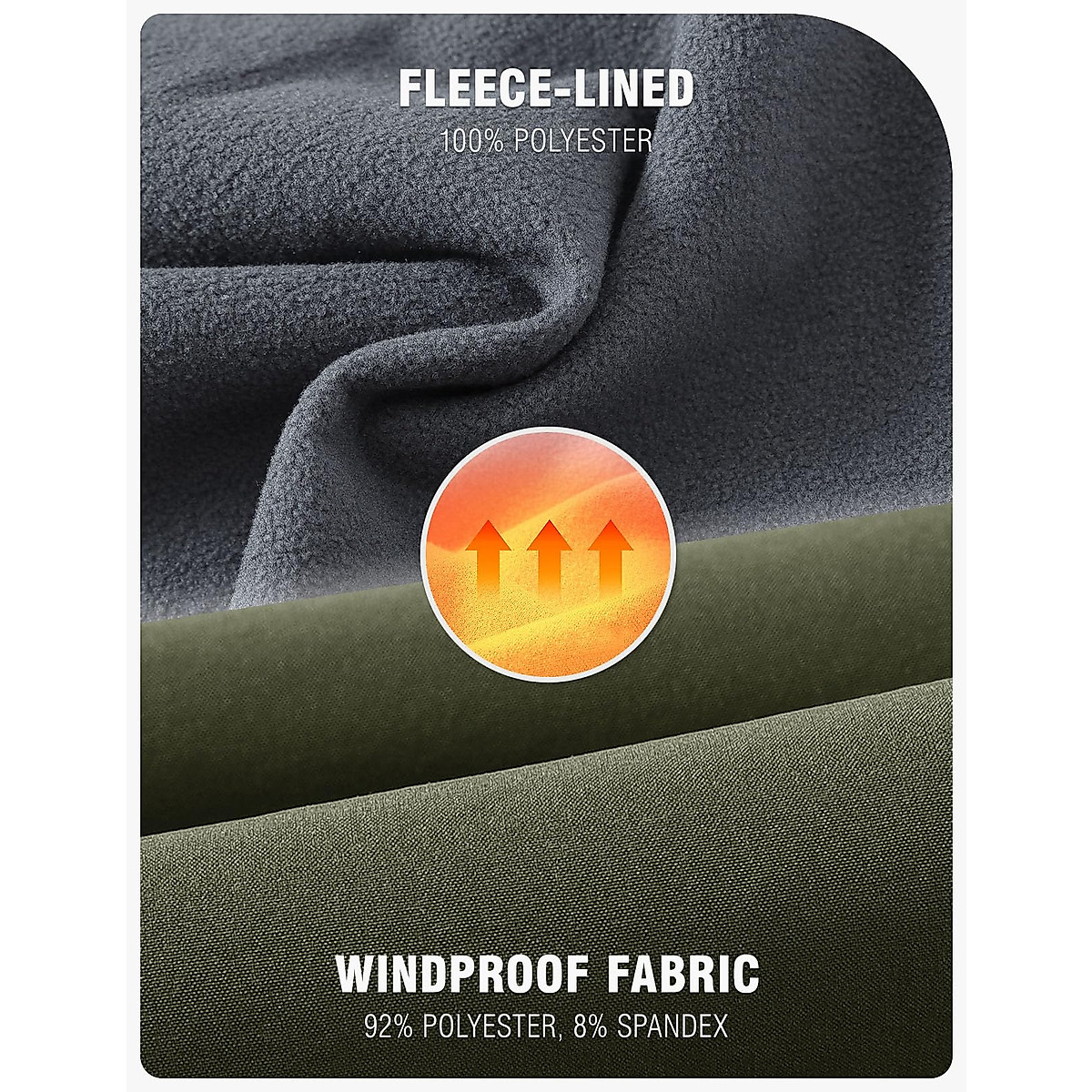 TBMPOY Men's Snow Ski Hiking Pants Waterproof Winter Fleece Lined Pants Camping Skiing Ice Fishing Pants with Belt 02 Thick Green XL