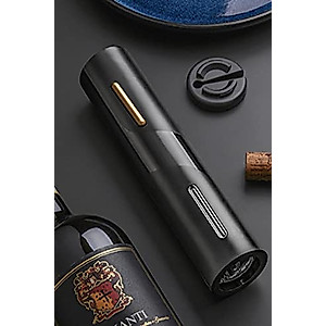 Hisip Electric Wine Opener, Battery Wine Bottle Opener Contains Beer Opener Wine Gift Set Automatic Corkscrew Electric Potable for Home Bar