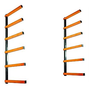 KASTFORCE KF1006 Lumber Storage Rack 6-Level System 110 lbs (50kg) per Level with Durable Sheet Metal Screws, Wood Rack, Workshop Rack