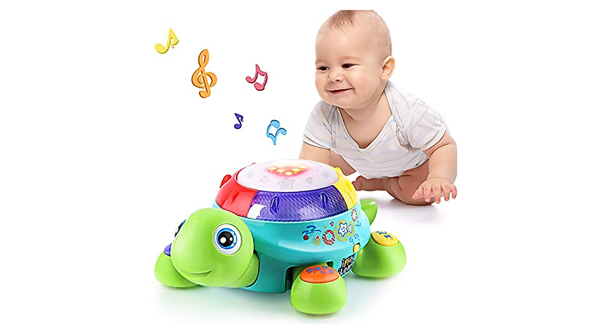 Baby Musical Turtle Toy - Bilingual Learning & Crawling Fun