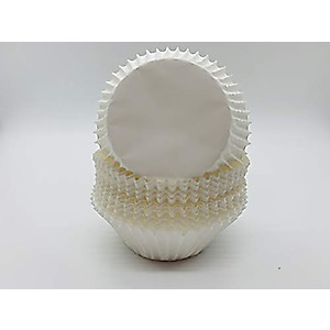 Chef Craft Parchment Paper Liners Wrappers for Cupcakes, Muffins Aluminum free Paper Baking Cups for Any Party or Occasion Standard size 2 inches diameter base, 1.5 inches height Pack of 50