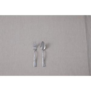 Fortessa Lucca Flatware Set, Hostess Serving Set, Faceted Stainless
