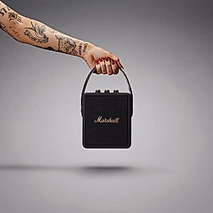 Marshall Stockwell II Portable Bluetooth Speaker - Black and Brass