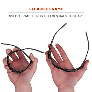 Skullerz Odin Anti-Fog Safety Sunglasses - Black Frame, Smoke Lens