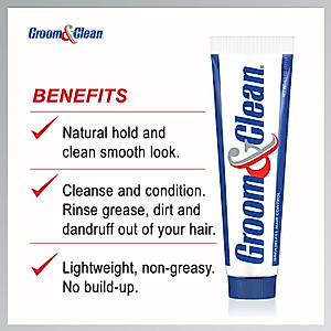 Groom & Clean Hair Control Cream 4.5 Oz (Pack of 6)