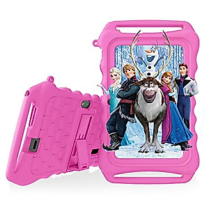 7inch Tablet for Kids Android 11 Tablets 3GB 32GB Parental Control Children Learning Toddler Tablet Shockproof Kickstand Case, GMS Certified, Google Tableta YouTube Netflix (Pink)