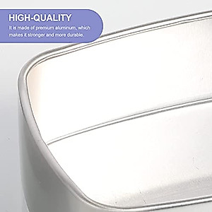 Zerodeko 8Pcs Metal Tin Box with Lid, Aluminum Storage Container Boxes Empty Organizer Boxes, Makeup Cosmetic Jewelry Boxes DIY Supplies Soap Candy Cookie Tins Storage Jars (2 Sizes)