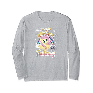 My Little Pony: Friendship Is Magic Girl Loves Fluttershy Long Sleeve T-Shirt