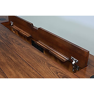 Martin Furniture Electric Hartford Sit/Stand Desk, Brown