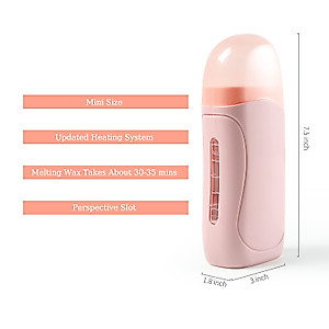 Aloe Roll on Wax,4 Pack Wax Roller Kit with Wax Warmer & 200 Wax Strips & Wax Cleanser Kit,Home Roller Waxing Kit for Women Hair Removal, Waxing kit Roll On for Sensitive Skin Legs, Arms Beth lee