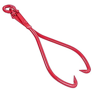Felled Timber Claw Hook, 32in - Log Lifting Tongs Heavy Duty Grapple Timber Claw, Lumber Skidding Tongs Logging Grabber