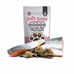 Snif-Snax Human Grade Dog Treats - All-Natural Salmon Skin Cracklings, 1.5oz