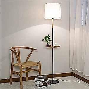 Yadianna Floor Led Simple Living Room Bedroom Creative Sofa Bedside Vertical Floor Lamp, Eye-Caring Vertical Floor Light