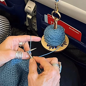 FantasyDay Portable Wrist Yarn Holder 5pcs, Mini Yarn Holder for Crochet with Wrist Strap for Knitting to Prevent Yarn from Tangling - Exquisite Pattern - Knitting Crocheting Gift