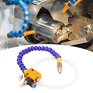 Fafeicy 2Pcs Mist Coolant Lubrication Spray System for 8mm / 0.3in Air Pipe CNC Lathe Milling Drill A Used in The Mist Coolant Lubrication Sprayer of CNC Lathe Milling Cutter